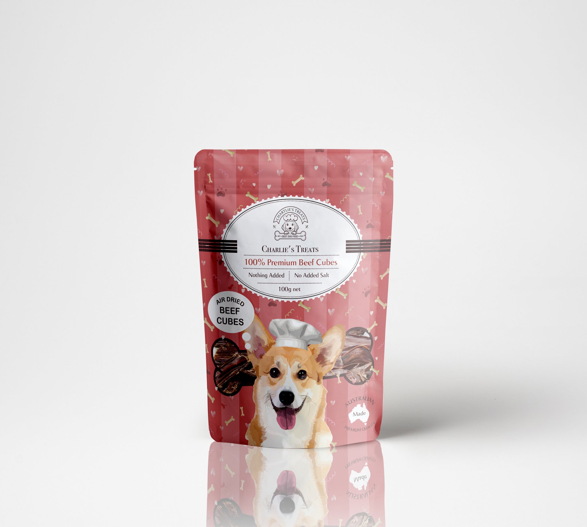 Charlie Treats Premium Beef Cubes Dog Treat 150g Box of 6 – All Organic ...